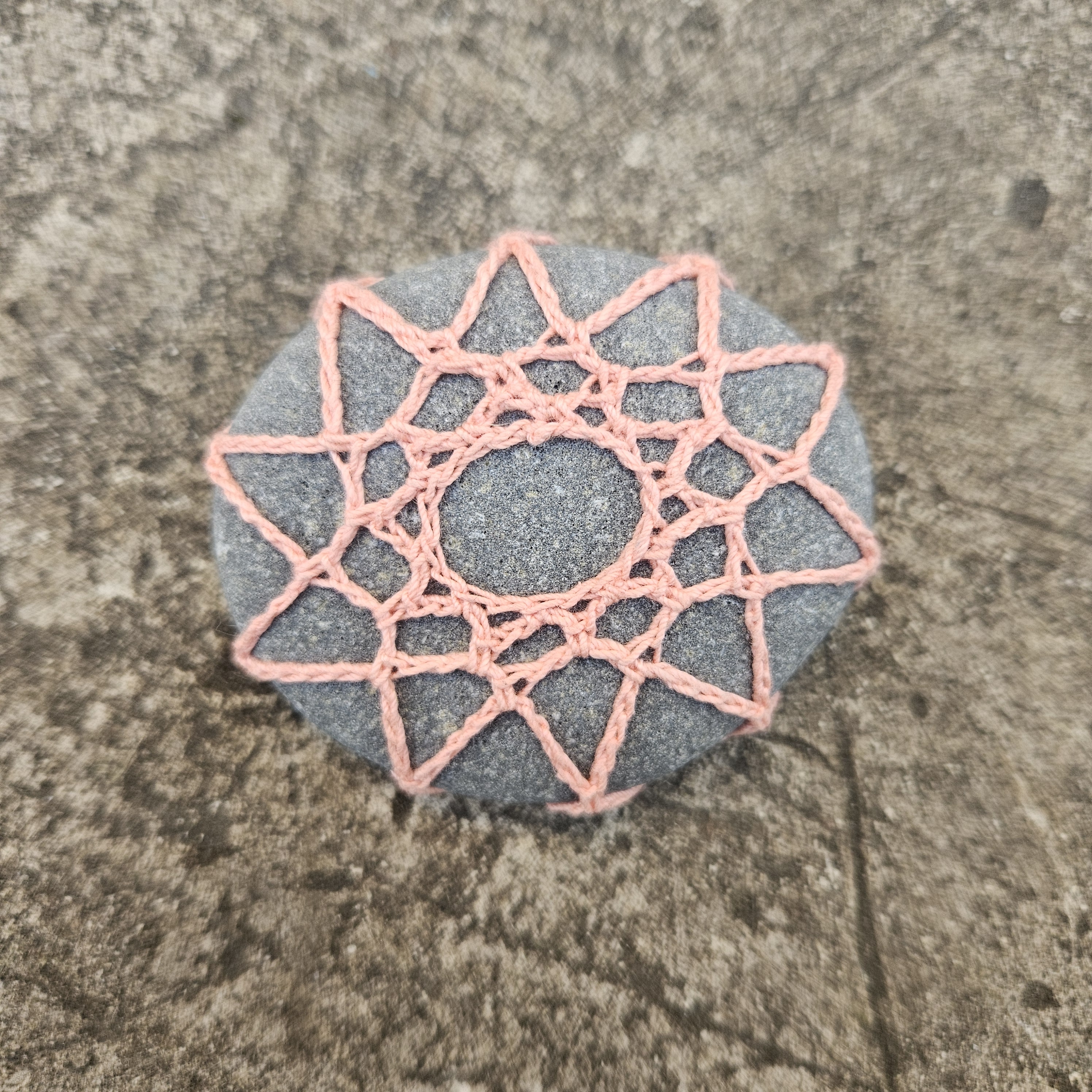 Crochet Clothed Stone #2 – free pattern – Fidgety Hands Crochet