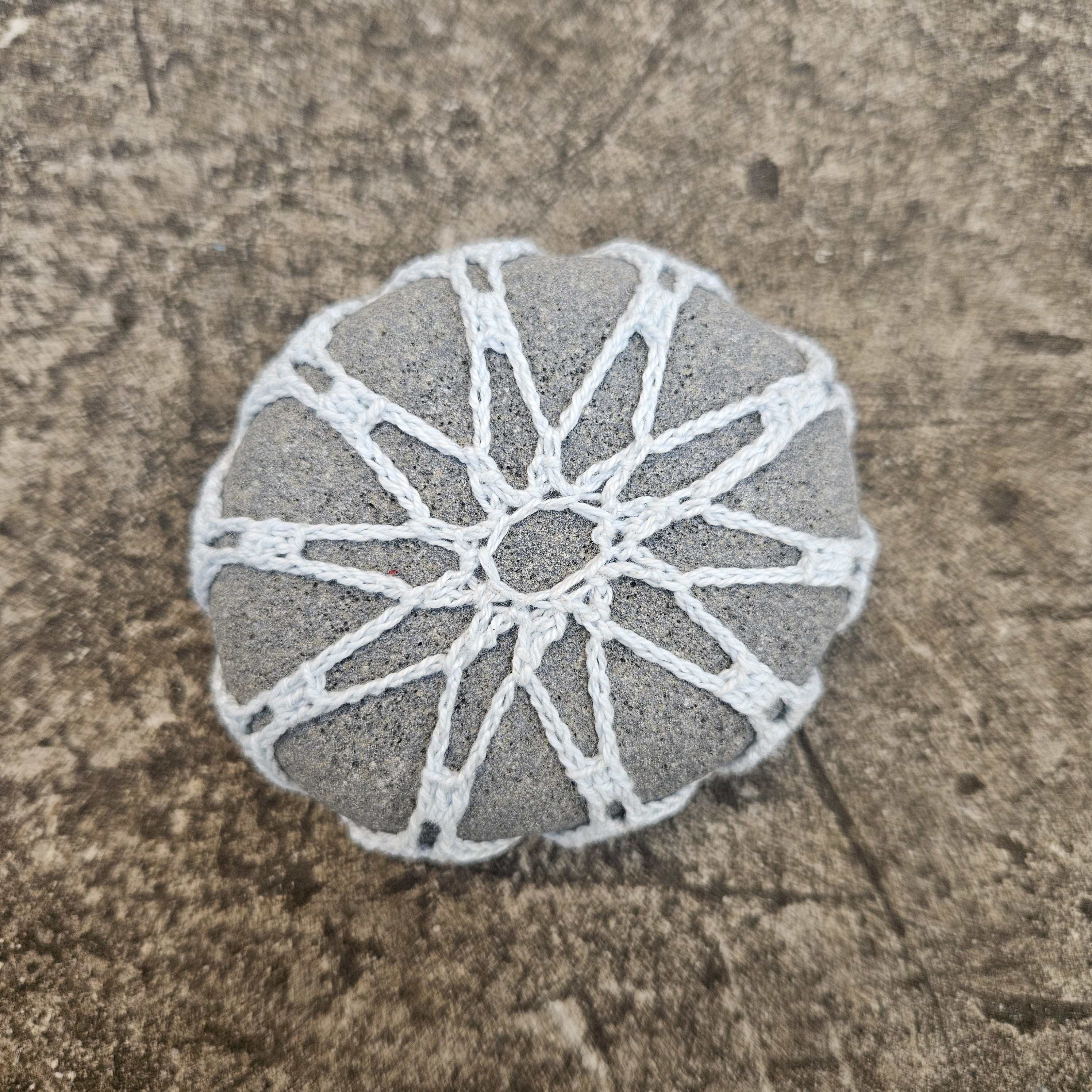 Crochet Clothed Stone #6 – free pattern – Fidgety Hands Crochet